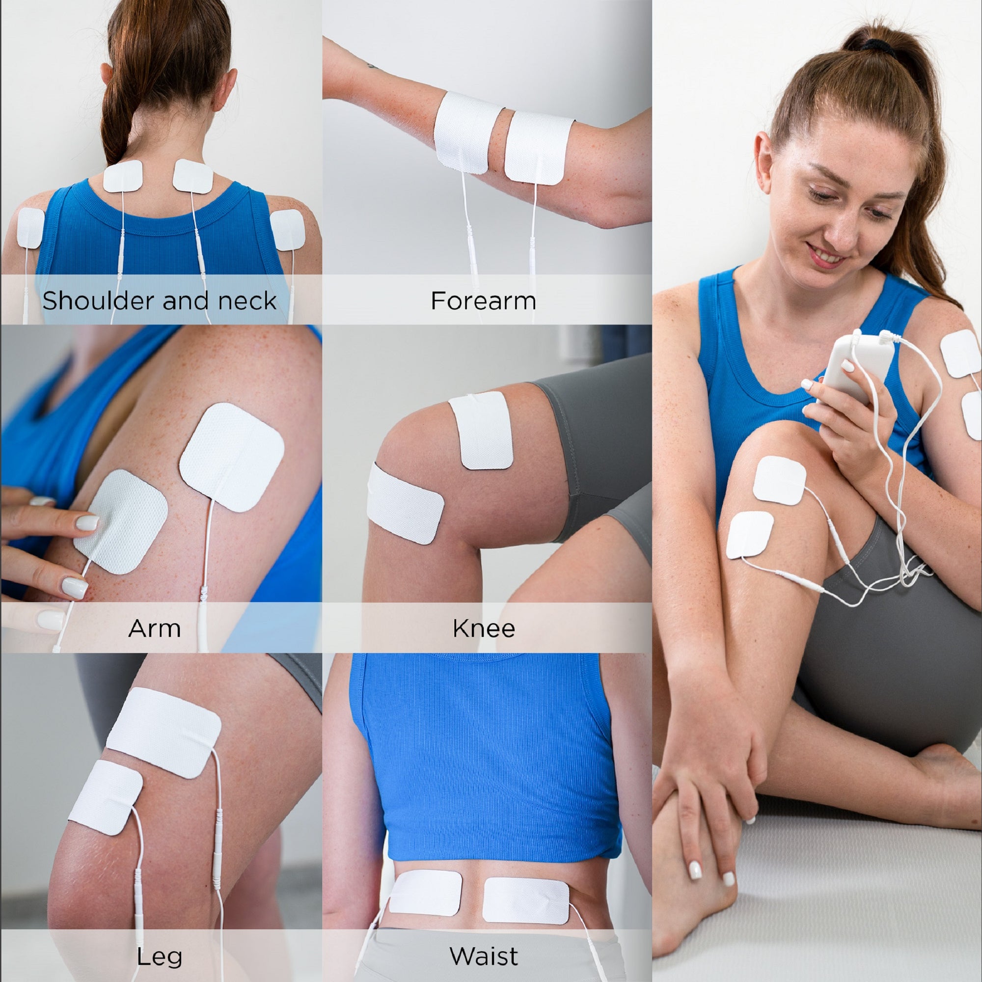 KONGZEE 4in1 D.I.Y & TENS EMS Muscle Stimulator for Pain Relief